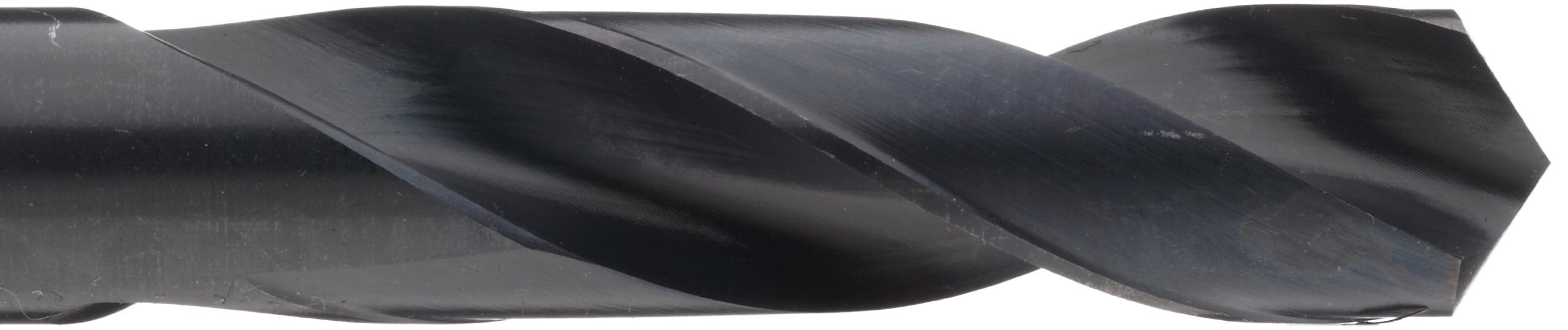 Chicago Latrobe 157 High-Speed Steel Short Length Drill Bit, Black Oxide Finish, Round Shank, 118 Degree Conventional Point, 9/16" Size (Pack of 1)