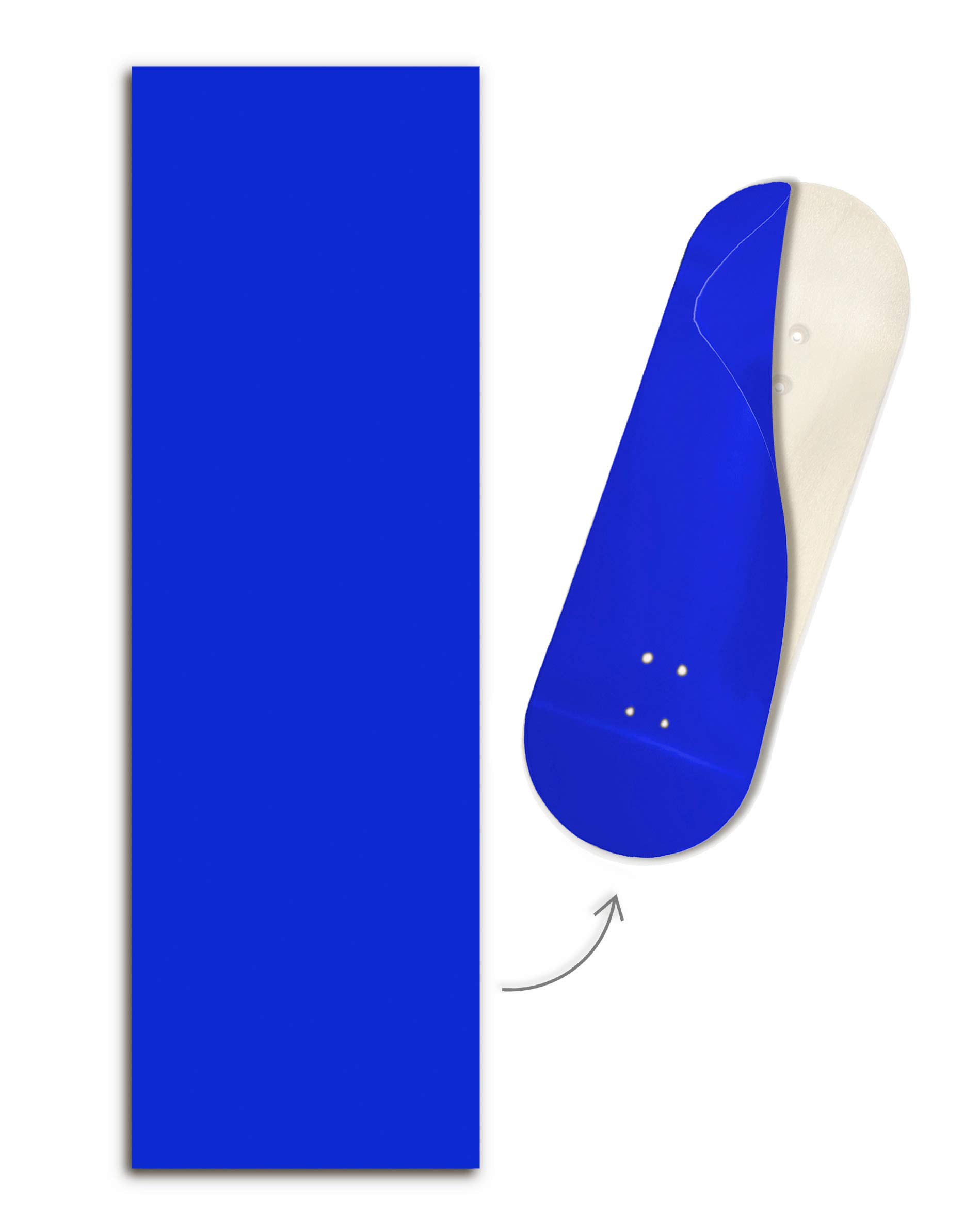 Colorblock Fingerboard Deck Wrap, Berry Blue Colorway - Adhesive Wraps to Customize Your 32mm Fingerboard Deck - 110mm Long, 35mm Wide - Waterproof Vinyl - Teak Tuning