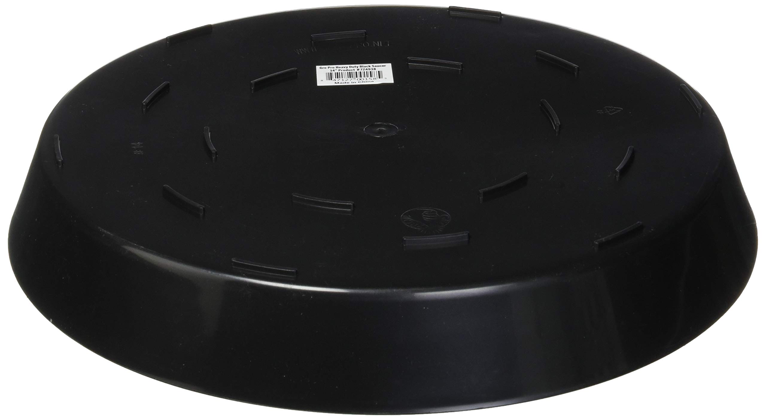 Gro Pro Plant Saucer, 14-Inch, Black (724938)