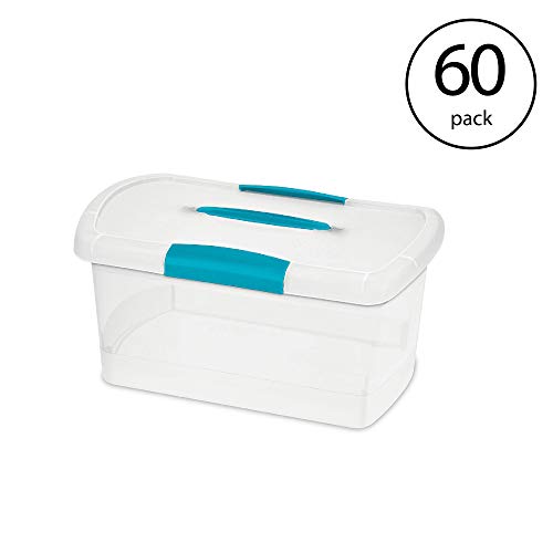 Sterilite Medium Nesting ShowOffs Clear File Box w/ Latches (60 Pack)