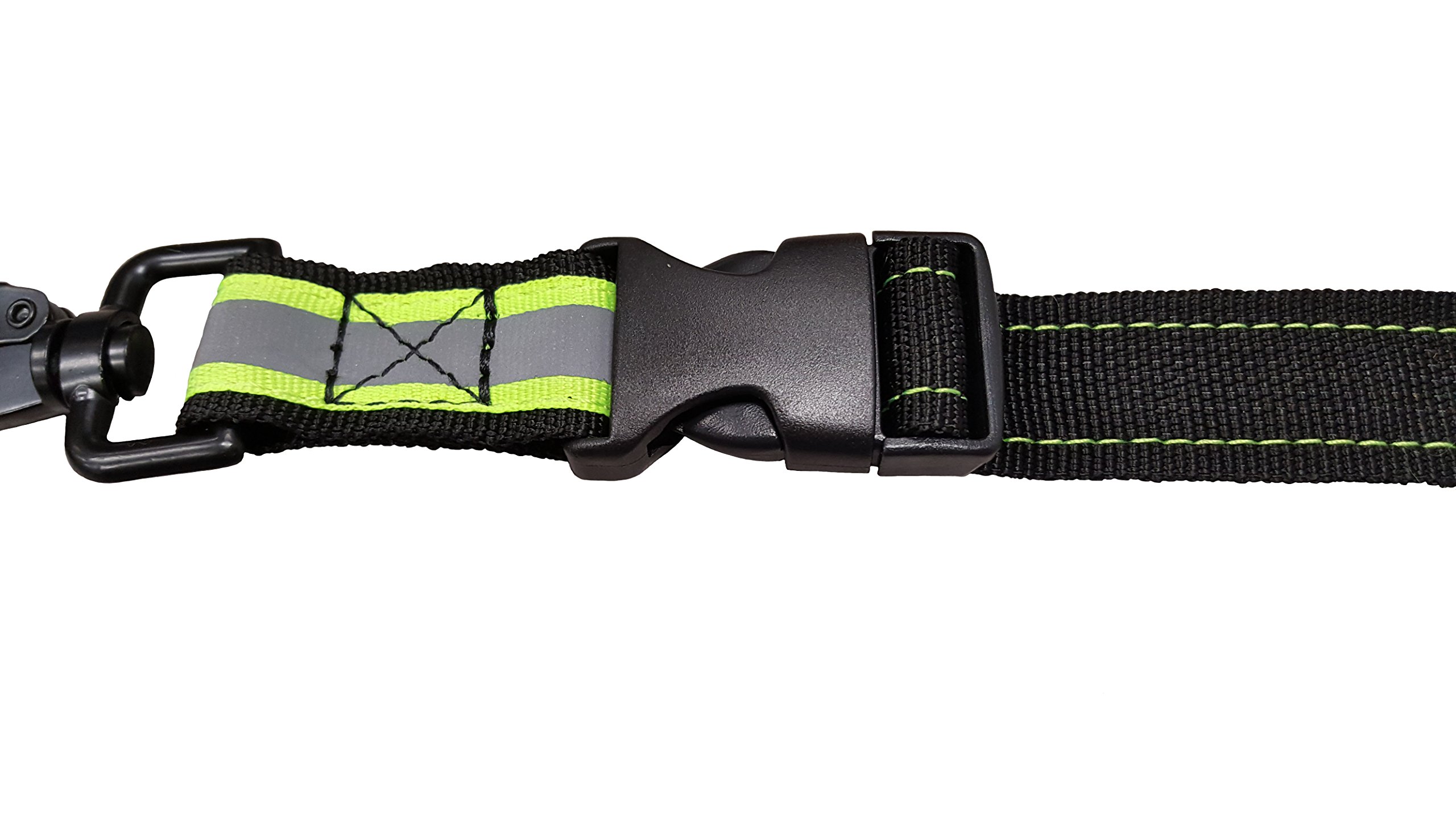 LINE2design Firefighter Glove Strap - Emergency Rescue Turnout Gear Heavy Duty Reflective Gloves Safety Leash - First Responders EMTs Construction and Mechanics Adjustable Work Glove Holder - Green