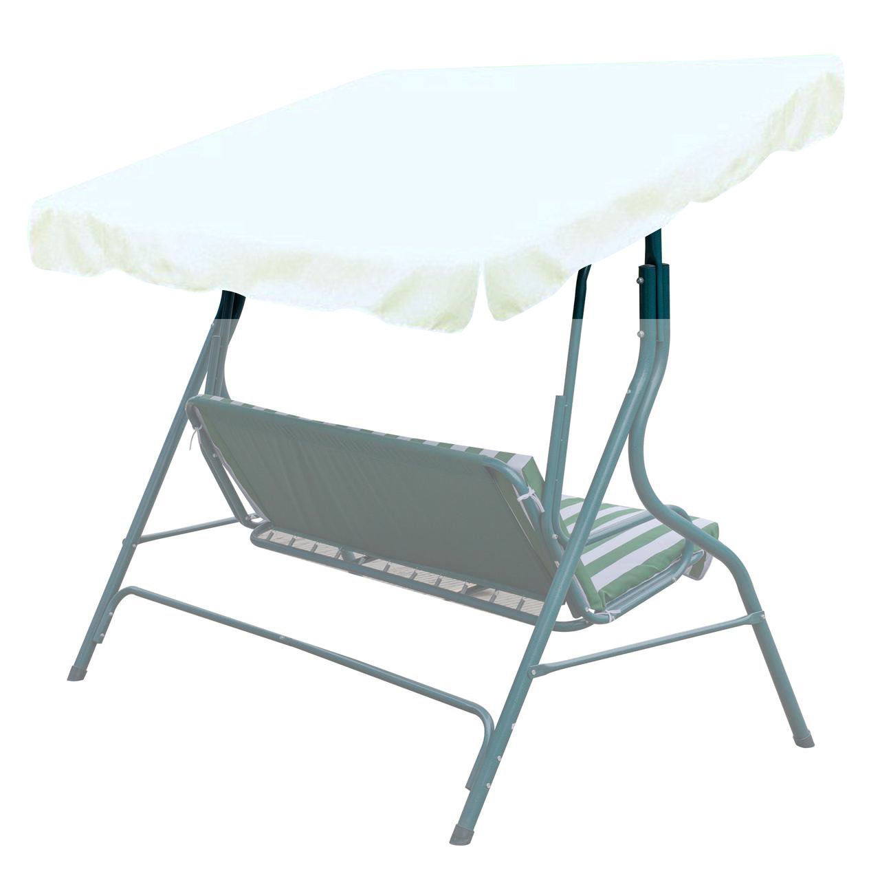 BenefitUSA Canopy Only 65"x45" Patio Swing Canopy Replacement Porch Top Cover Outdoor Seat Furniture (Ecru)