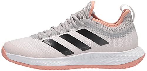 adidas Women's Defiant Generation Tennis Shoe, White/Black/Ambient Blush, 7