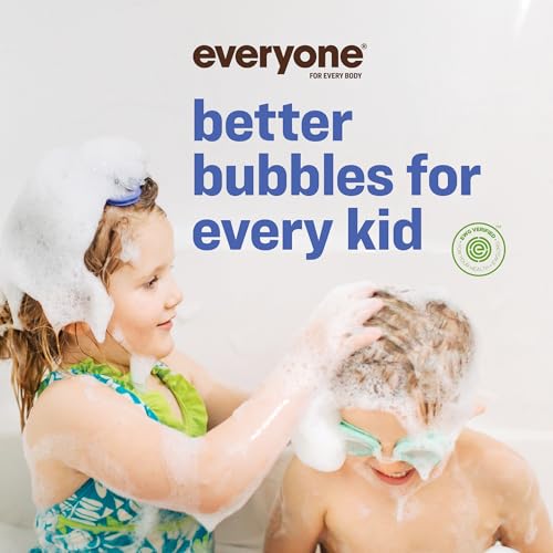 Everyone 3-in-1 Kids Soap, Body Wash, Bubble Bath, Shampoo, 32 Ounce (Pack of 2), Lavender Lullaby, Coconut Cleanser with Plant Extracts and Pure Essential Oils