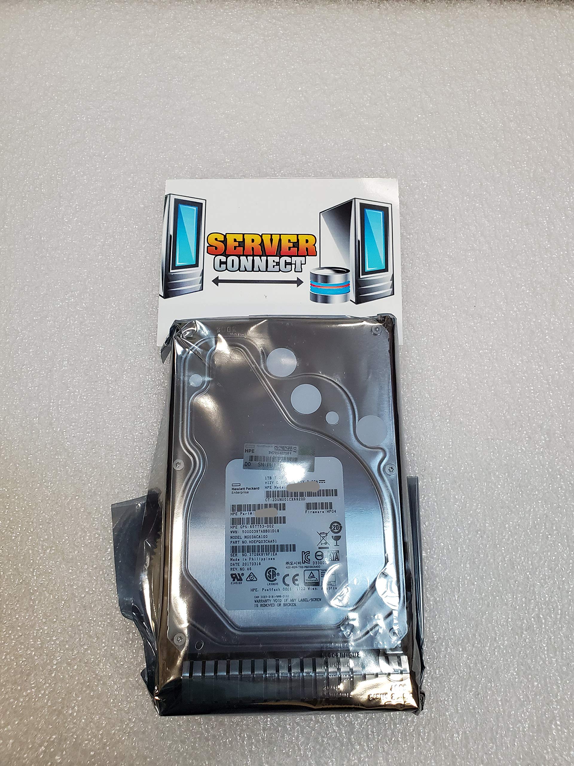 HP MB1000GCEHH MB1000GCEHH HP 1TB 7.2K 6G MDL LFF SATA SC Hard Drive