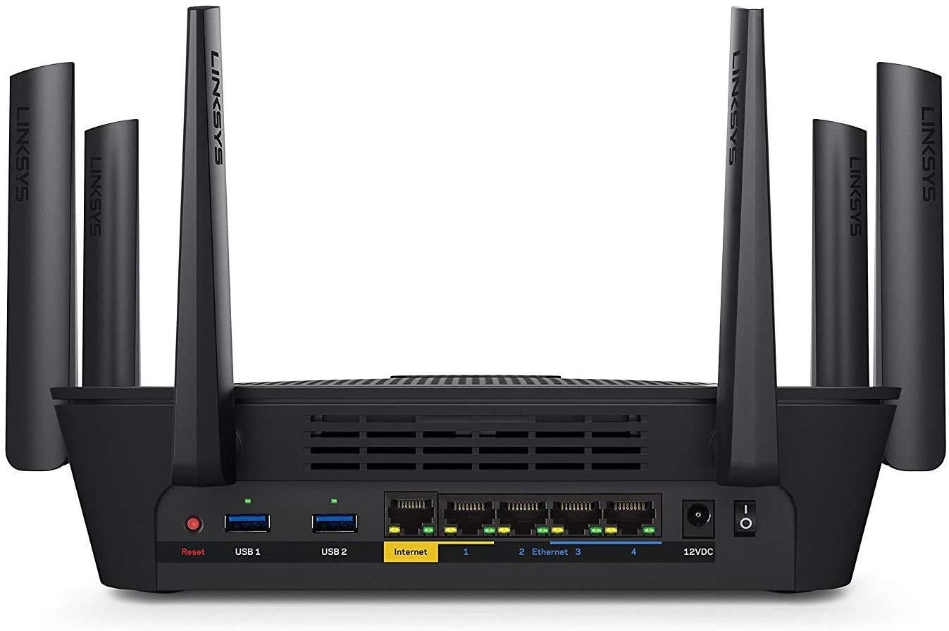 Linksys Max-Stream AC4000 MU-MIMO Wi-Fi Tri-Band Router, Compatible with Alexa (EA9300) (Renewed)