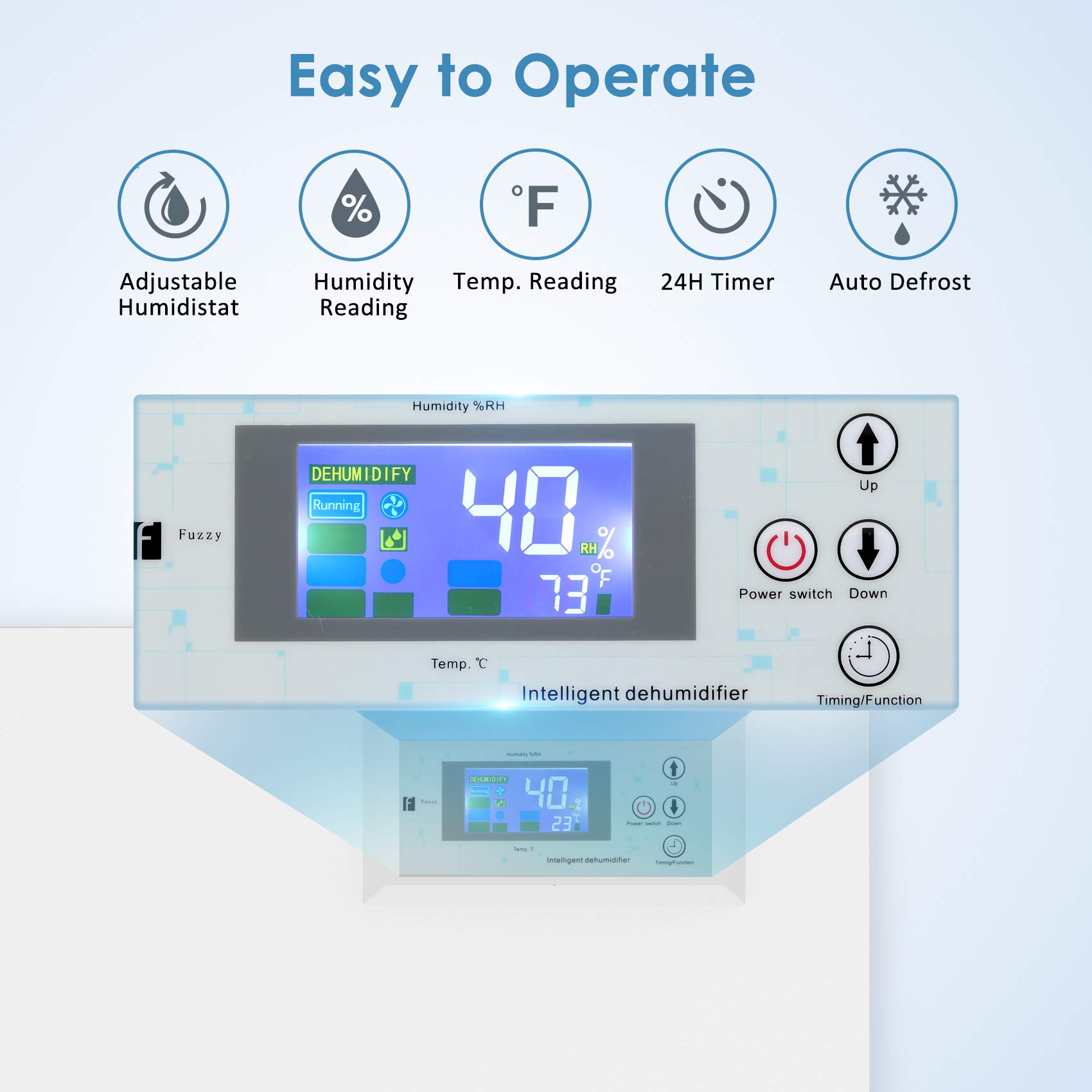 COLZER 212 Pints Crawl Space Commercial Dehumidifier with Pump and Drain Hose, Industry Water Damage Unit for up to 8,000 sq ft Basements, Ideal for Industrial or Whole Home