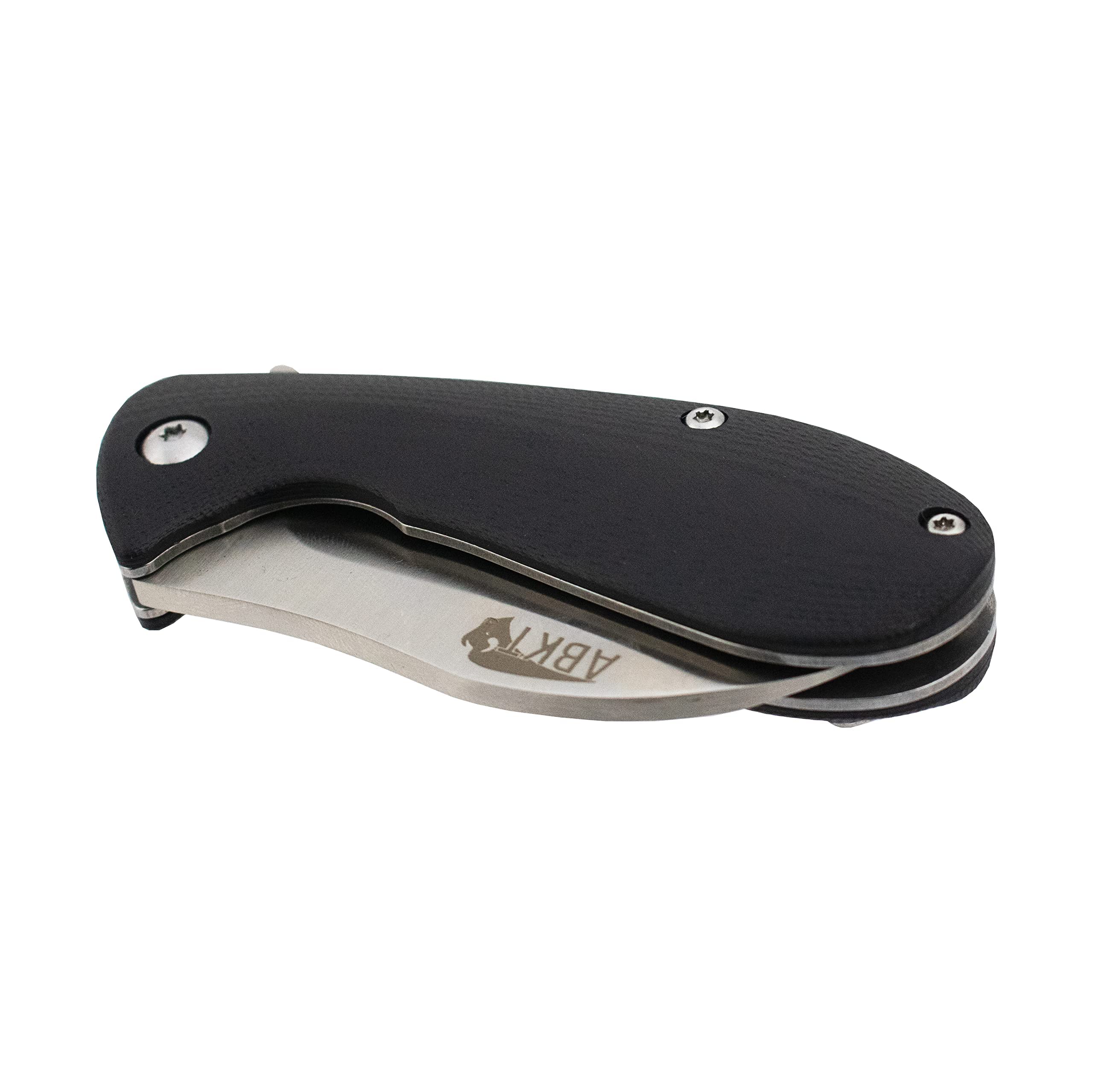 ABKT Grunt Elite Tactical Folding Hunting Skinning Pocket Knife – 2.75 Inch 8CR13MOV Stainless Steel Blade with 3 Inch G10 CNC Handle