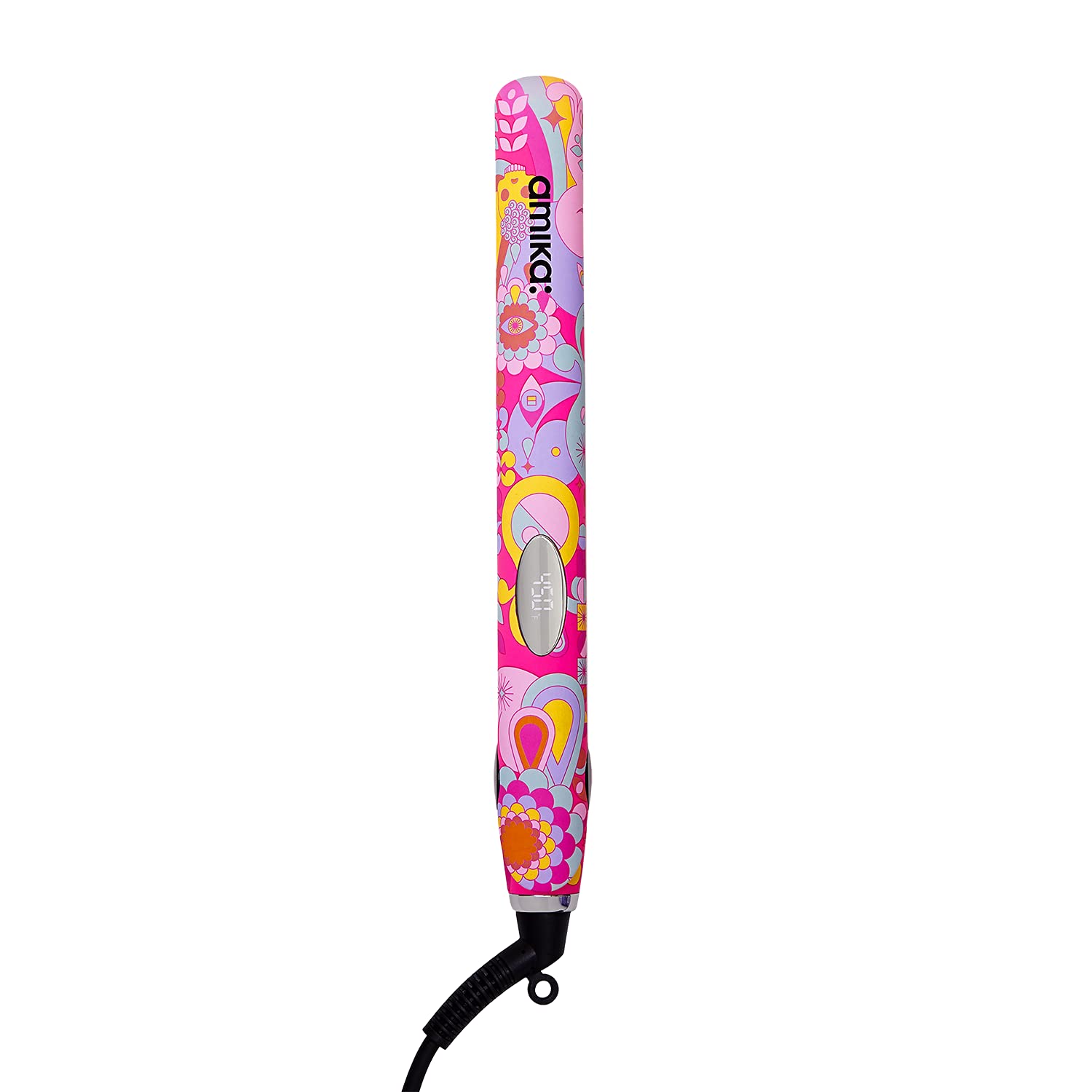 amika grand prix next generation 1” titanium styler in signature pink