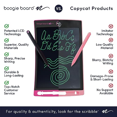 Boogie Board Authentic Blackboard Smart Pen Reusable Writing Tablet Digital Notepad – Smart Pen Stylus for Home, Office, College, Work from Home Essential for Note Taking - Letter 8.5”x 11”