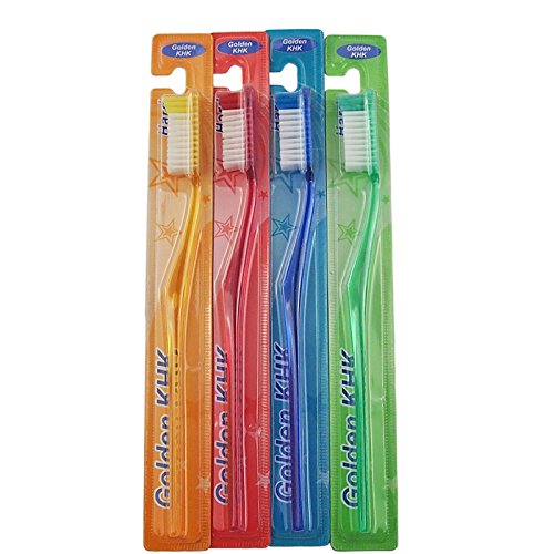 DR PERFECT Toothbrushes for Smoker’s Firm Toothbrush Super Hard Bristles for Teeth Whitening