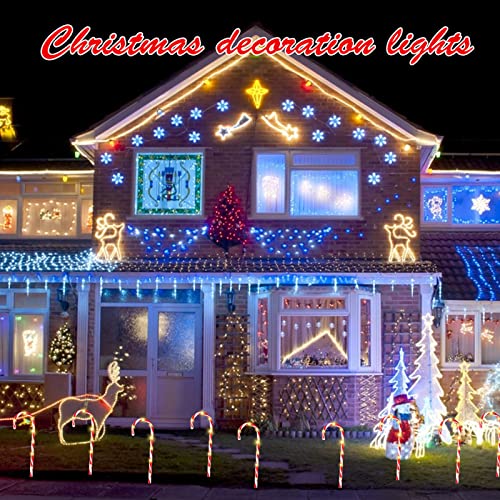 Christmas Candy Cane Lights,LED Christmas Candy Cane Lights, Fairy Landscape Lighting Outdoor Garden Pathway Yard Lawn Lamp, Home New Year Xmas Decoration