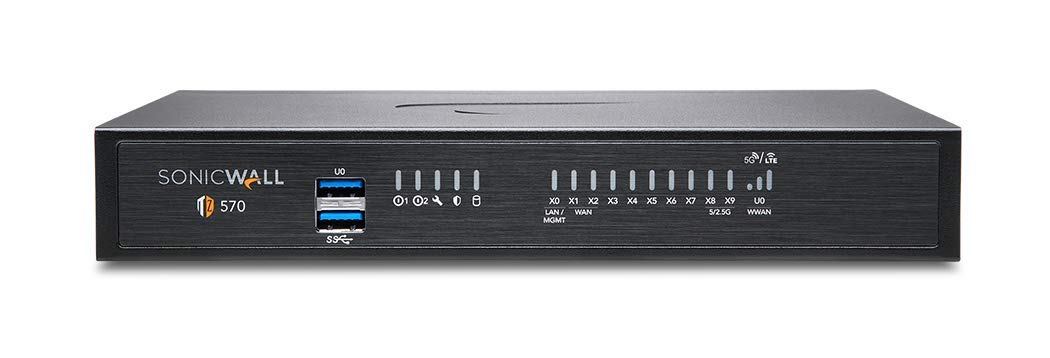 SonicWall TZ570 Network Security Appliance (02-SSC-2833) Bundled with a Rackmount.IT RM-SW-T9 - Rackmount Kit for SonicWall TZ570 and SonicWall TZ670