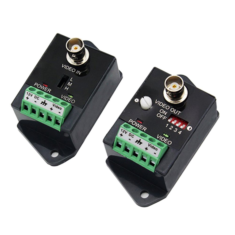 Merryshop Active Video balun UTP Video Transceiver with HD-CVI-TVI-AHD-CVBS Effective Distance 1800M