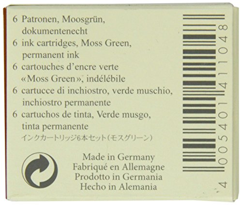 Graf von Faber-Castell Ink cartridges, Moss Green 6X, 141104