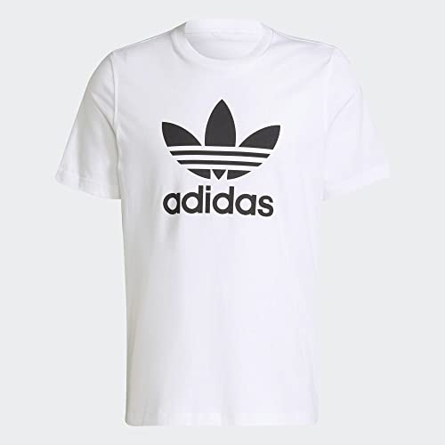 adidas Originals Men's Adicolor Classics Trefoil T-Shirt, White/Black, X-Large