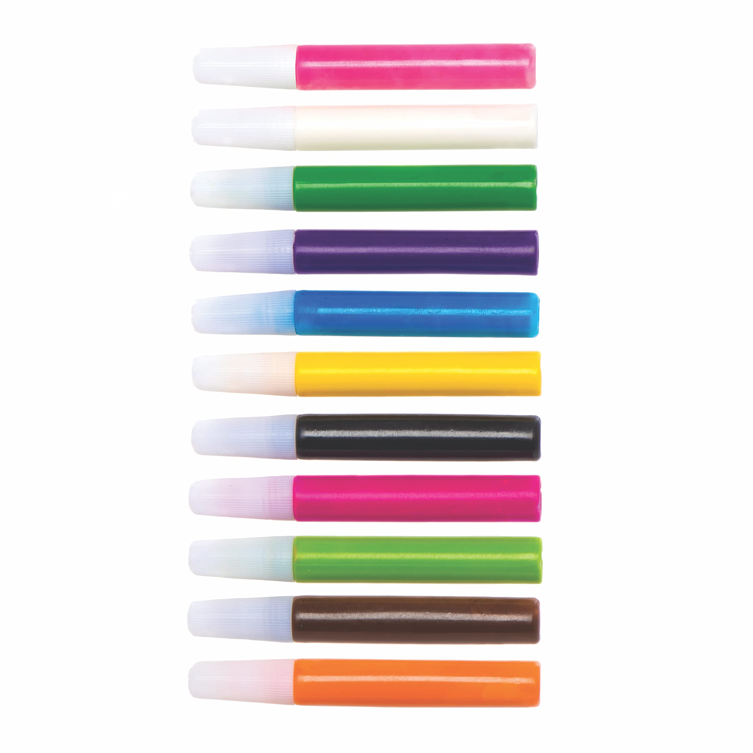 Baker Ross AT943 Suncatcher Paint Pens - Pack of 12, Rainbow Colors, Great for Window Decoration Art Activities for Kids