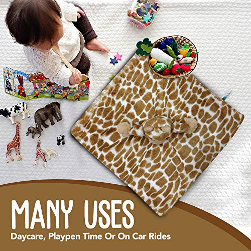 LIBLER Giraffe Baby Security Blanket, Loveys for Babies 15 inches, Plush Baby Blanket, Animal Baby Blanket, Animal Blankets for Babies, Security Blankets for Babies, Baby Blankets Unisex