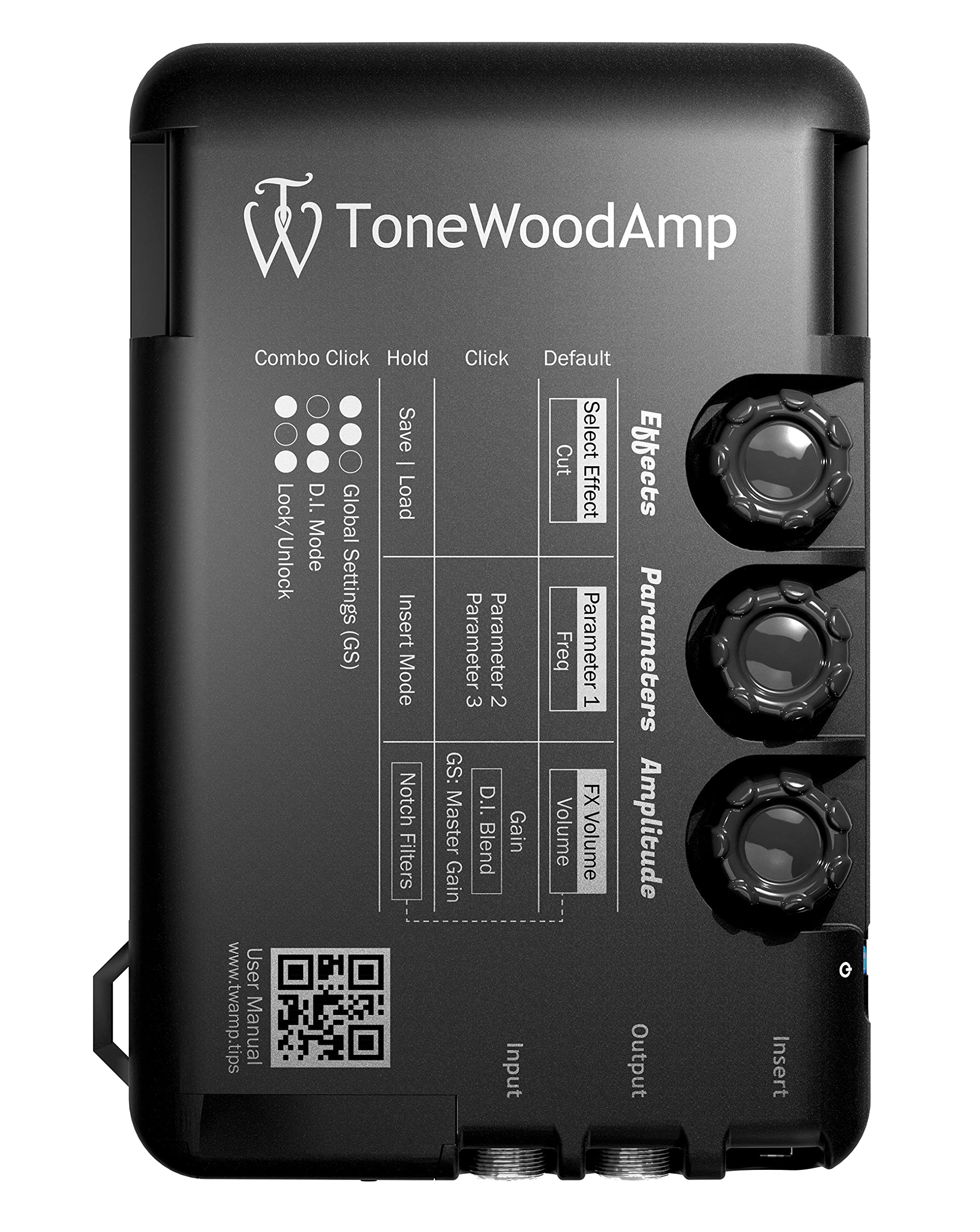 Acoustic Effects- No Amp Required! ToneWoodAmp SOLO + Pickup Bundle for non-electric acoustic guitars (Includes a pickup) (Right Handed, Nylon String)