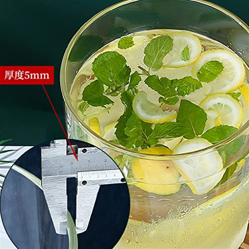 EVANEM with Faucet Glass Cool Kettle Living Room Ceramic Cup Set Tea Cup Set Fruit Tea Bucket Cold Kettle (Color : E, Size : As the picture shows)
