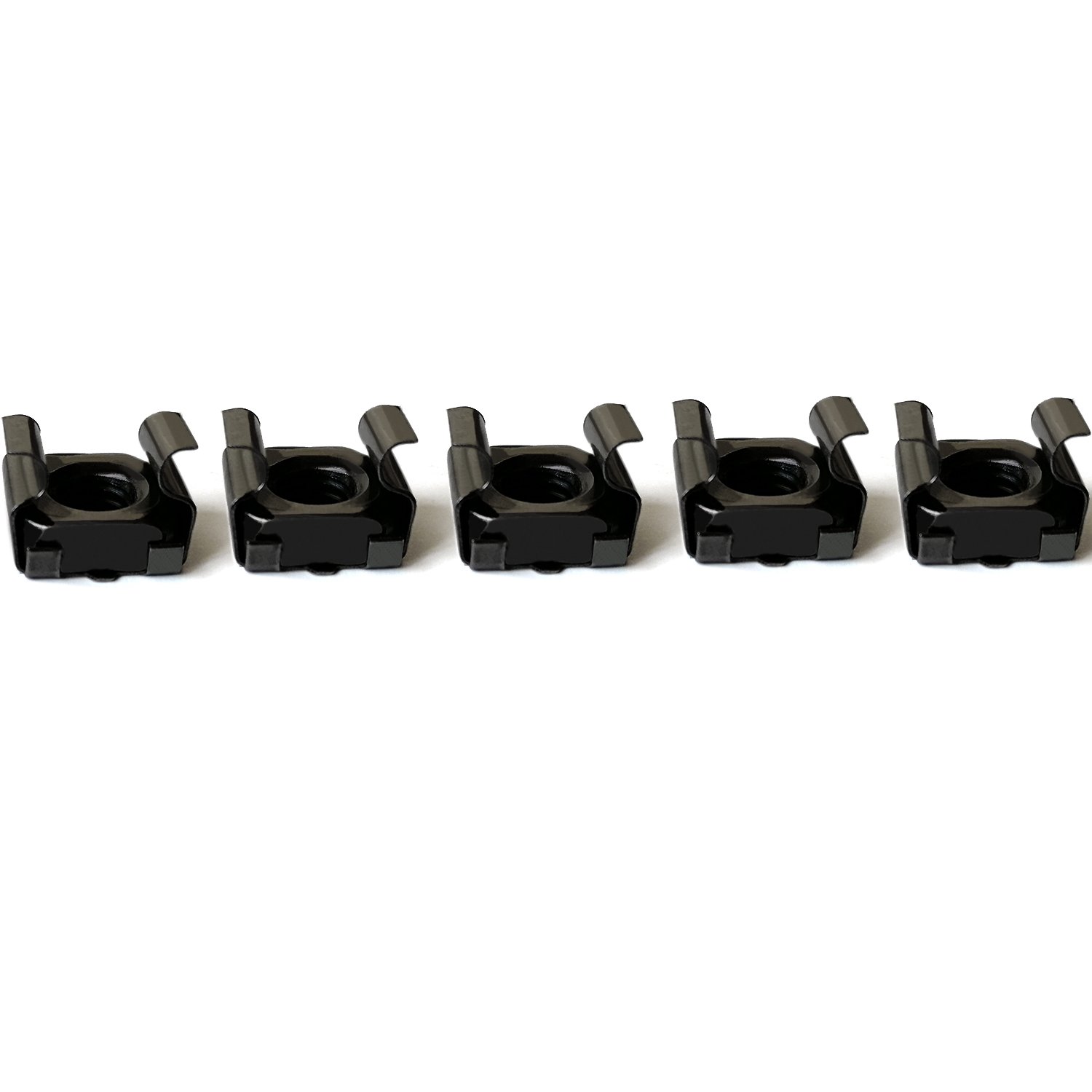Lancher 60-Pack M6 x 16mm Screws and Cage Nuts for Server Shelf Cabinets Rack Mount 1U 2U 6U 12U Rack Screw cage nut - Black