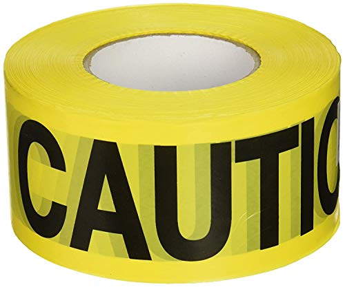 PS DIRECT PRODUCTS: Caution/Do Not Enter Tape 3 inch x 1000 feet Bright Yellow w/Bold Black Legend for Best Readability Maximum Visibility Designed for Danger/Hazardous Areas