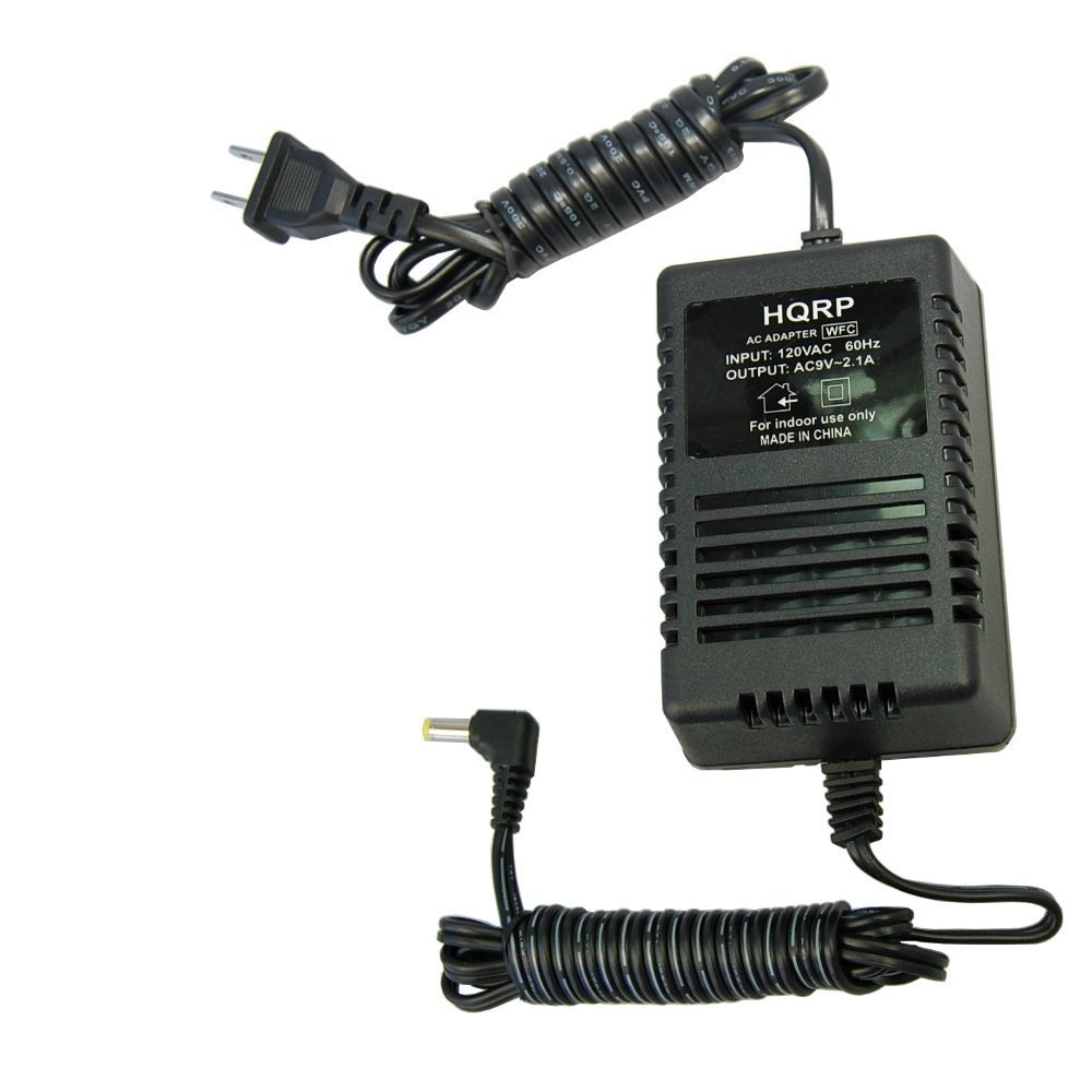 HQRP AC Adapter Compatible with Rocktron 006-1101 Replifex, Xpression, Blue Thunder, MIDI Mate, All Access, Banshee, Banshee 2, Hush Super C, Gainiac 2, Intellifex, Power Supply Cord 0061101