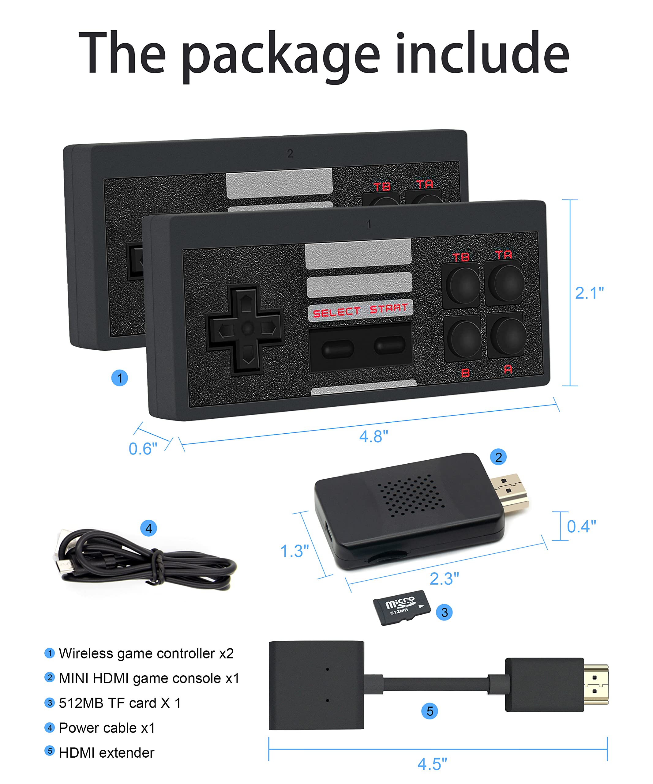 CICYSTORE Retro Game Console with 1700 NES Classic Edition Games,4K HD Video Game Console,Plug and Play Video Games for TV,Gift for Kid/Adult