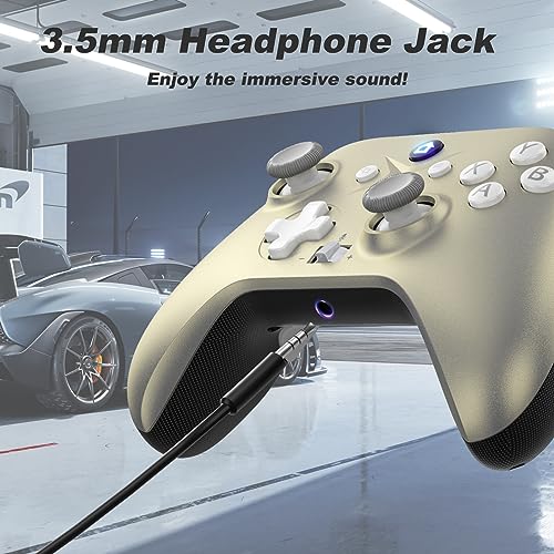 Dinosoo Special Edition Wireless Controller for Xbox Series X/S/Xbox One/Xbox One S/One X, and Android PC, Built-in Dual Vibration TURBO Function 3.5mm Headphone Jack Macro Function(Lunar Shift)