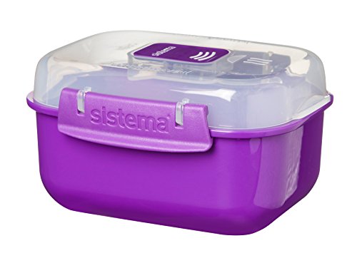 Sistema Microwave Rectangular Container, 525 ml-Assorted Colours