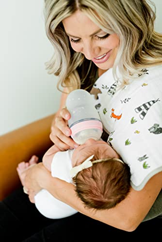 Little Unicorn Ultra-Absorbent Premium Burp Cloth | Soft on Baby's Skin | Larger Size | Ergonomic Design (Forest Friends)