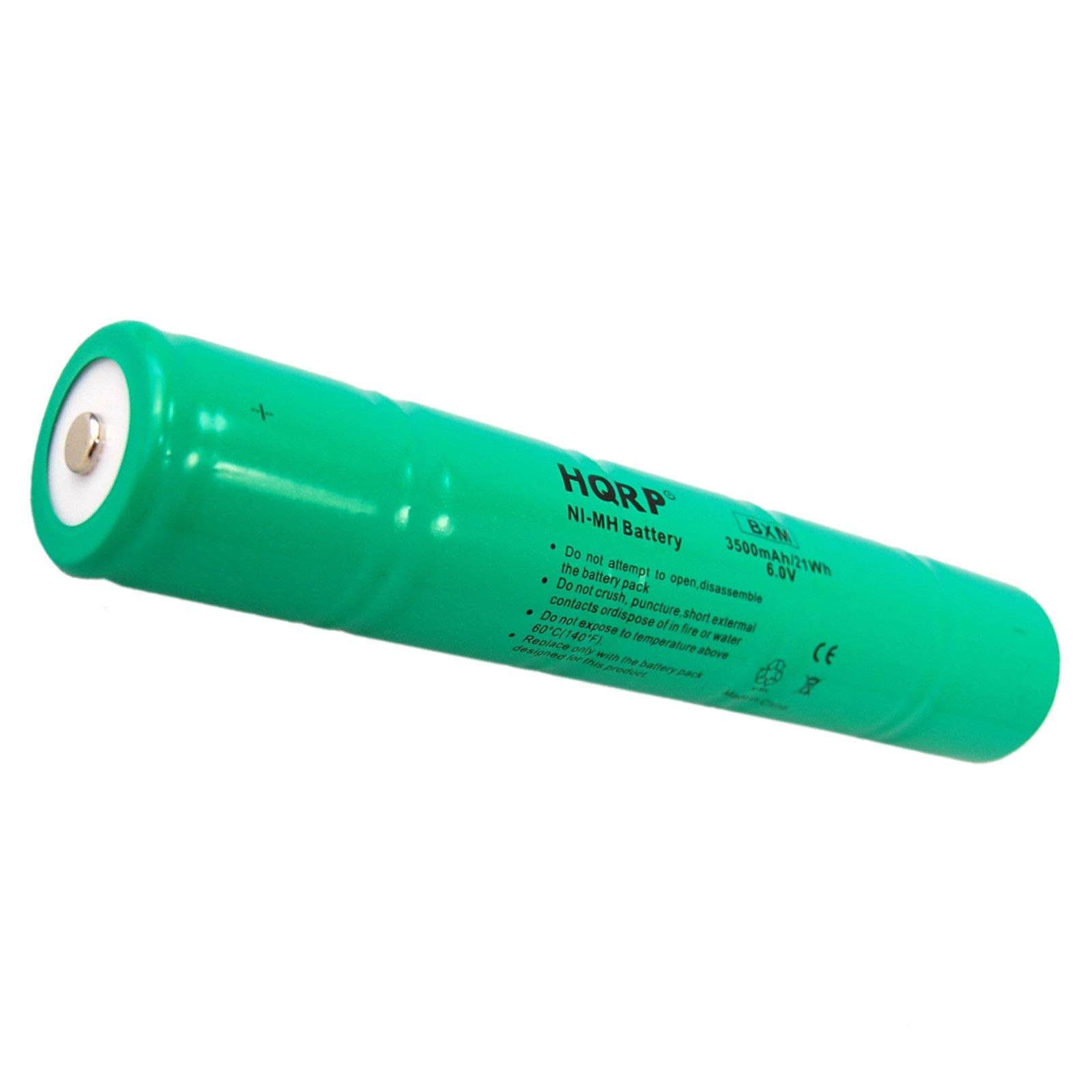 HQRP Ultra High Capacity Ni-Mh 1/2D 6V 3500mAh Rechargeable Battery for Maglite 201701/40070249 / ESR4EE3060 / ET2600D / ML5000 / N38AF008A Battery Replacement