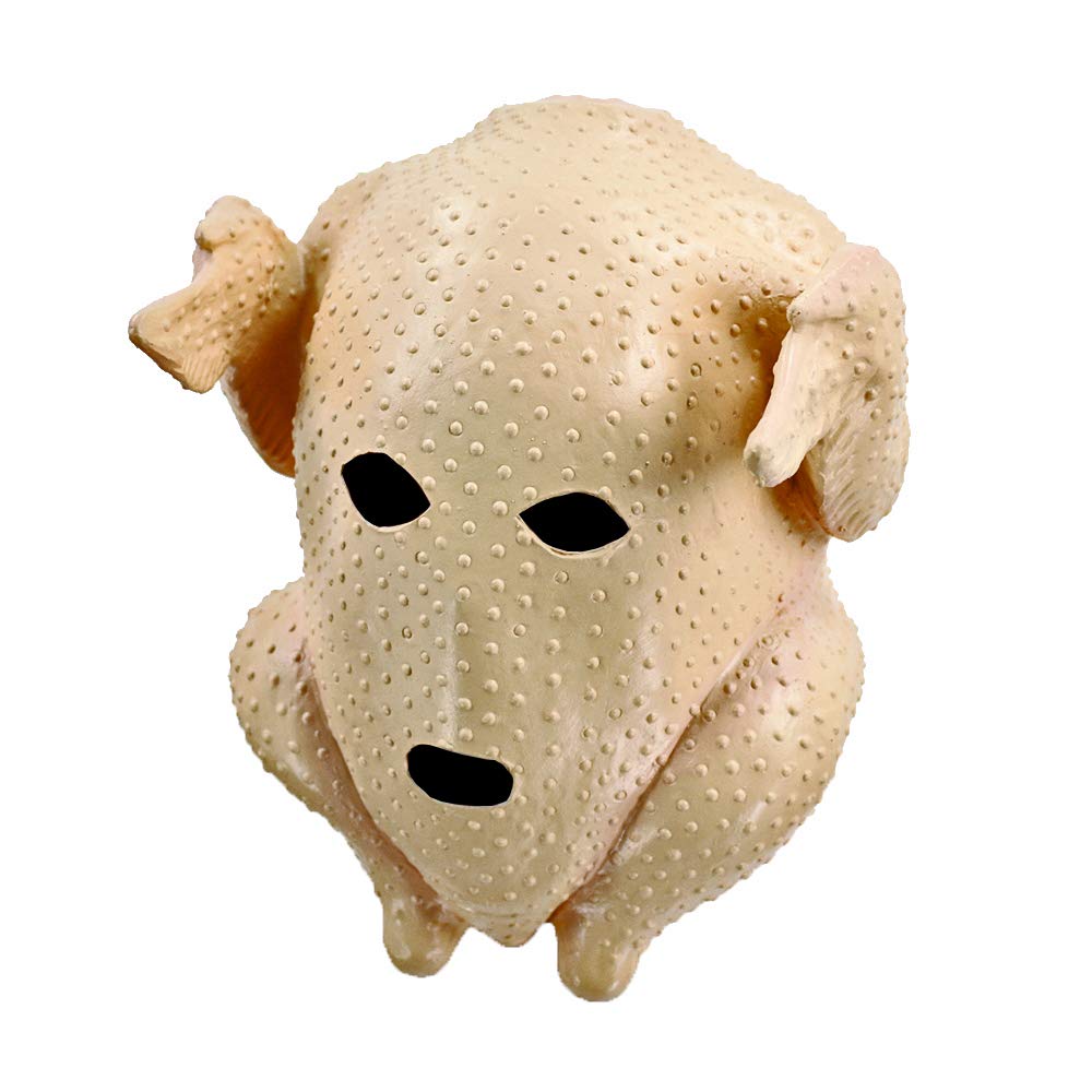 HENGYUTOYMASK Animal Realistic Mask Latex Full Head Turkey Costume Halloween Thanksgiving Party Masks
