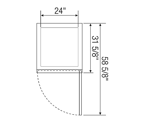 Everest Refrigeration ESF1 29-1/4' Reach-in Freezer 1 Solid Door, 115v, 23-Cubic Feet, NSF