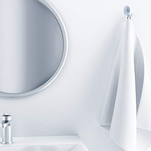 Suction Cup Hooks Clear Plastic Sucker Pads for Window Glass Shower Bathroom Kitchen Wall with 4 Styles 60 mm 50 mm 40 mm 30 mm Support Festivals Parties Events Theme Carnival Decorations (60 mm)