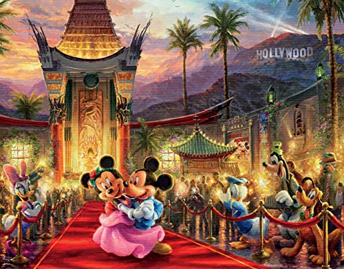 Ceaco - 4 in 1 Multipack - Thomas Kinkade - Disney Dreams Collection - Tangled, Sleeping Beauty, Peter Pan, & Mickey and Minnie - (4) 500 Piece Jigsaw Puzzles