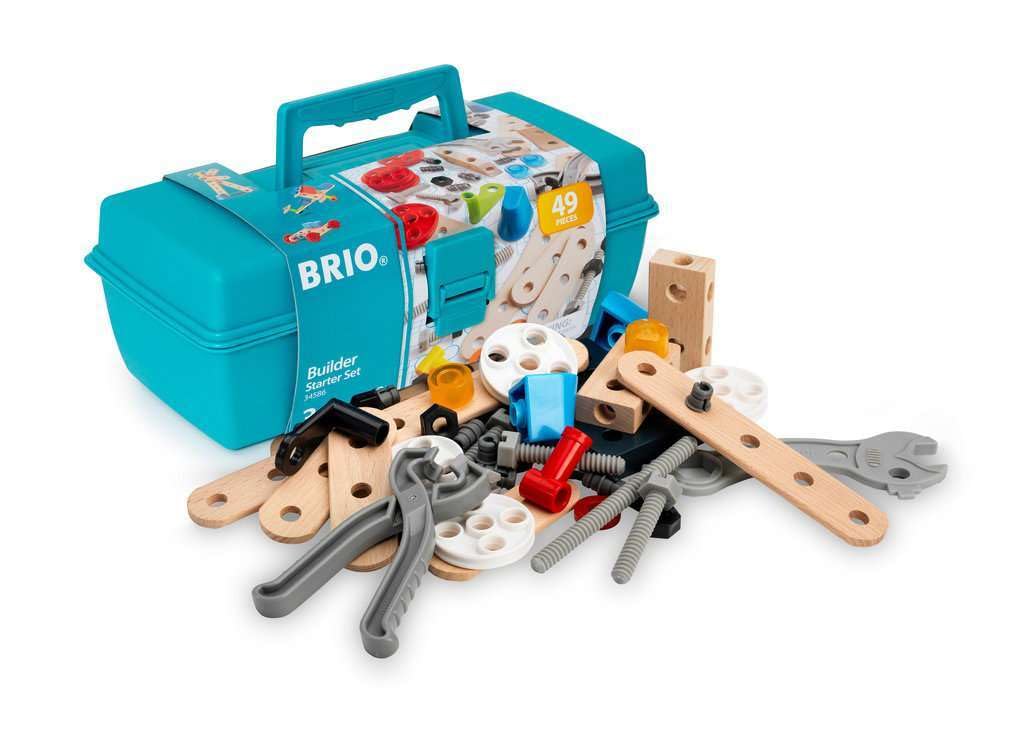 BRIO Builder 34586 - Comprehensive 49 Piece STEM Building Set | Enhanced with Wood and Plastic Pieces | Ideal Learning Toy for Kids Aged 3 and Up | FSC Certified