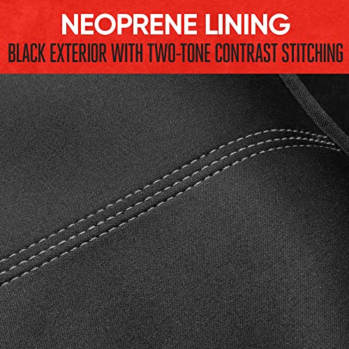 Motor Trend SpillGuard Waterproof Seat Cover, Gray Stitching β Split Bench Rear Seat Protector with Neoprene Padding, for Kids & Dogs, Car Interior Covers