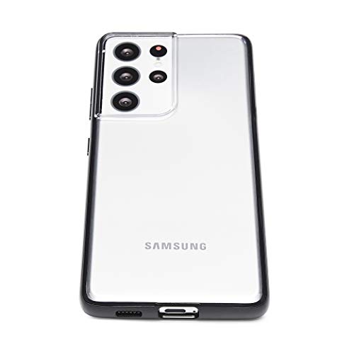 Amazon Basics Hybrid Series Case for Samsung Galaxy S21 Ultra, Matte Black
