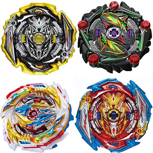 Hiash Burst Gyros Battling Top Battle Burst High Performance Set, Gaming Top Spinning Toy,Birthday Party School Gift Idea Toys for Boys Kids Children Age 6+, 4 Pieces Pack
