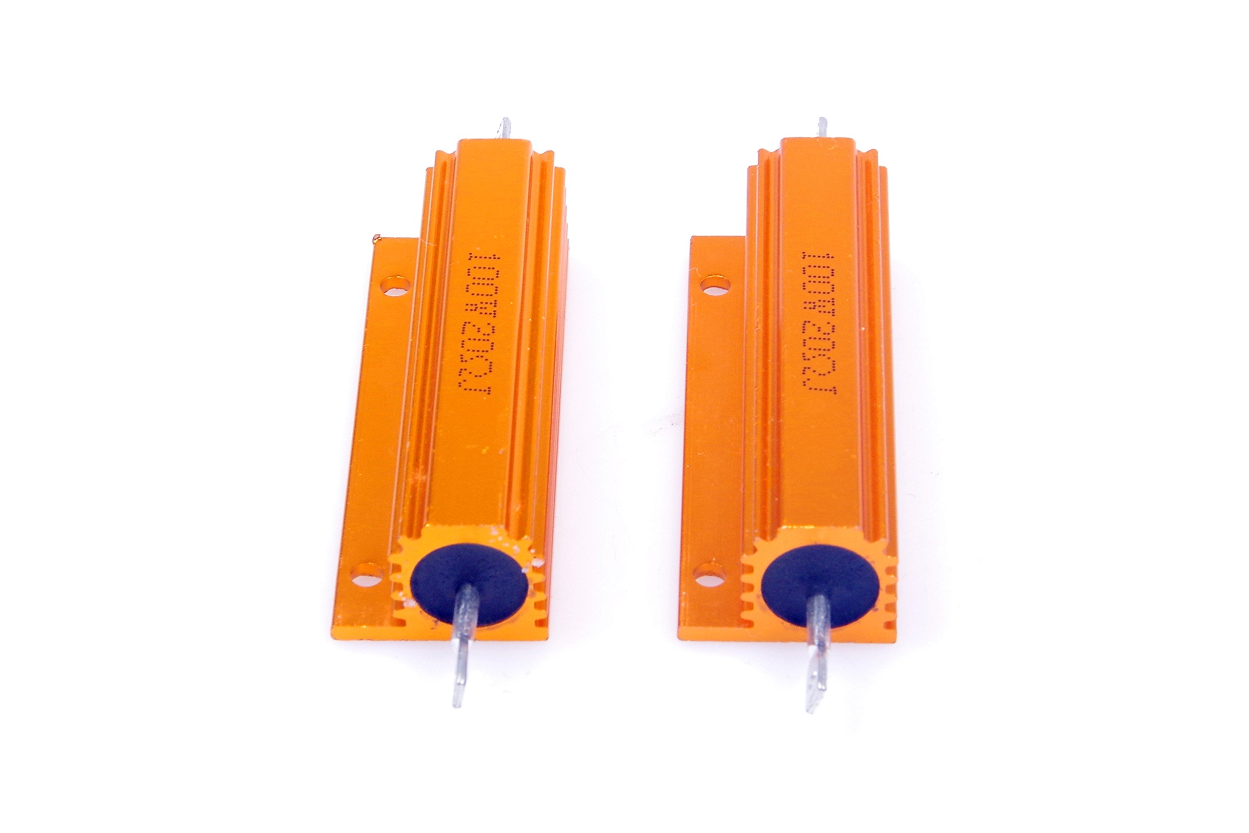 LM YN 100 Watt 20 Ohm 5% Wirewound Resistor Electronic Aluminium Shell Resistors Gold (Pack of 2)