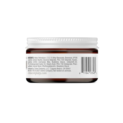 Cremo Mens Hair Clay, Premium Barber Grade Sculpting Clay for Hair Styling, High Hold, Matte Finish, 4 Oz
