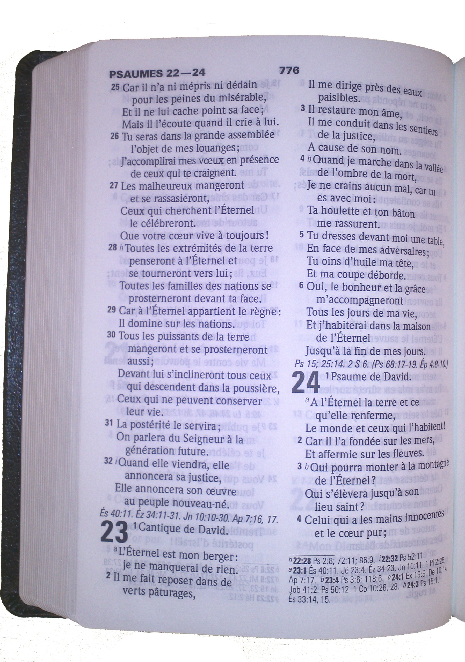 French Bible Large Print