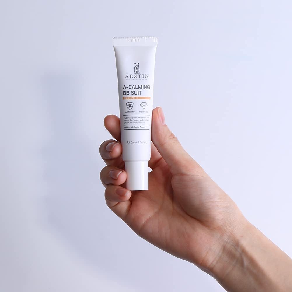 ARZTIN A-calming BB suit SPF38, PA+++, Healthy, Shiny Skintone, Skinprotection, Moisturizing BB cream, Brightening, anti-aging, Propolis, Pearl extract
