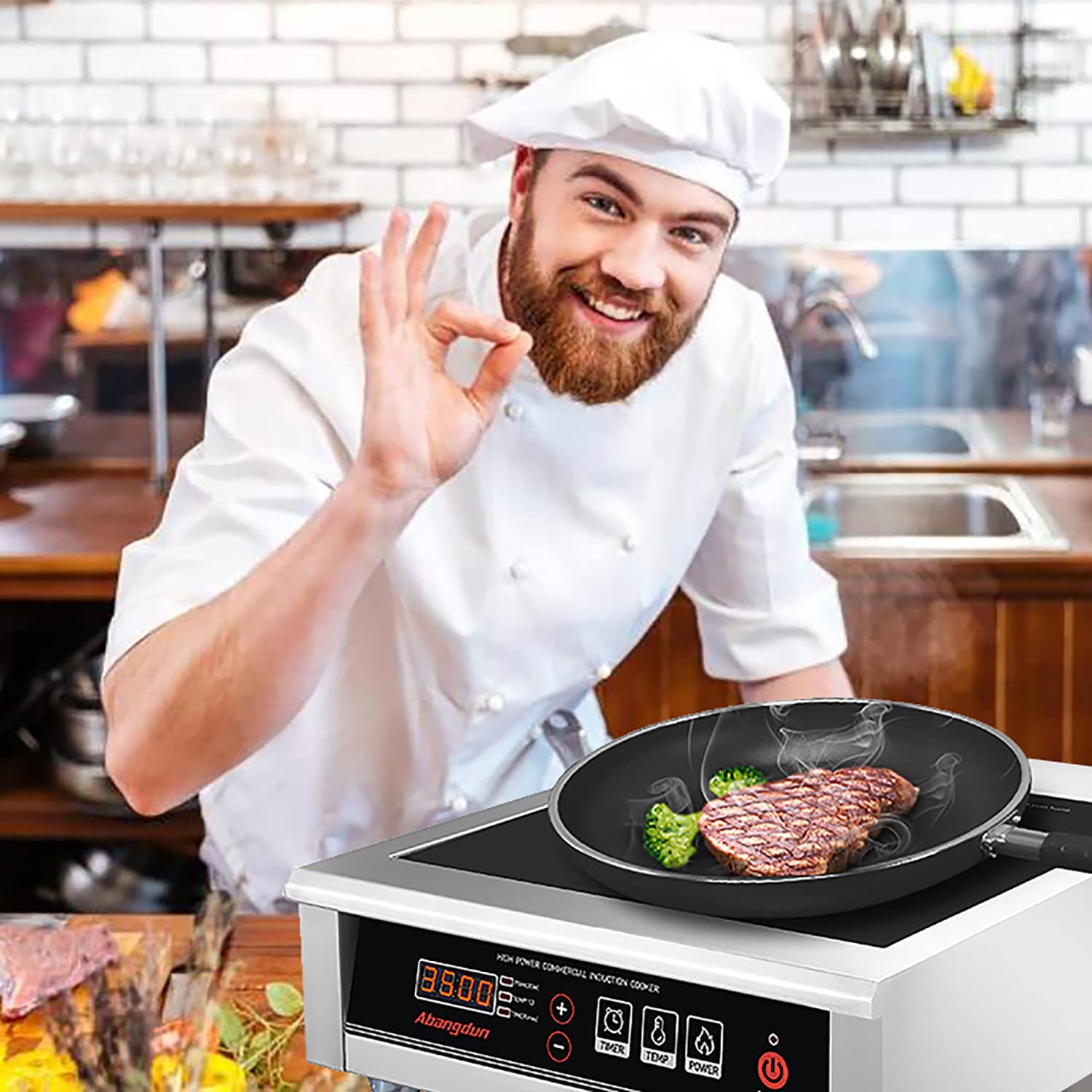 Abangdun Mini Induction Cooktop, Small Burner 700W/120V Mini Hot Plate Electric Stove Cookter for Traveling Camping small kitchen spaces Small Induction Cooktop for Coffee,Tea & Milk