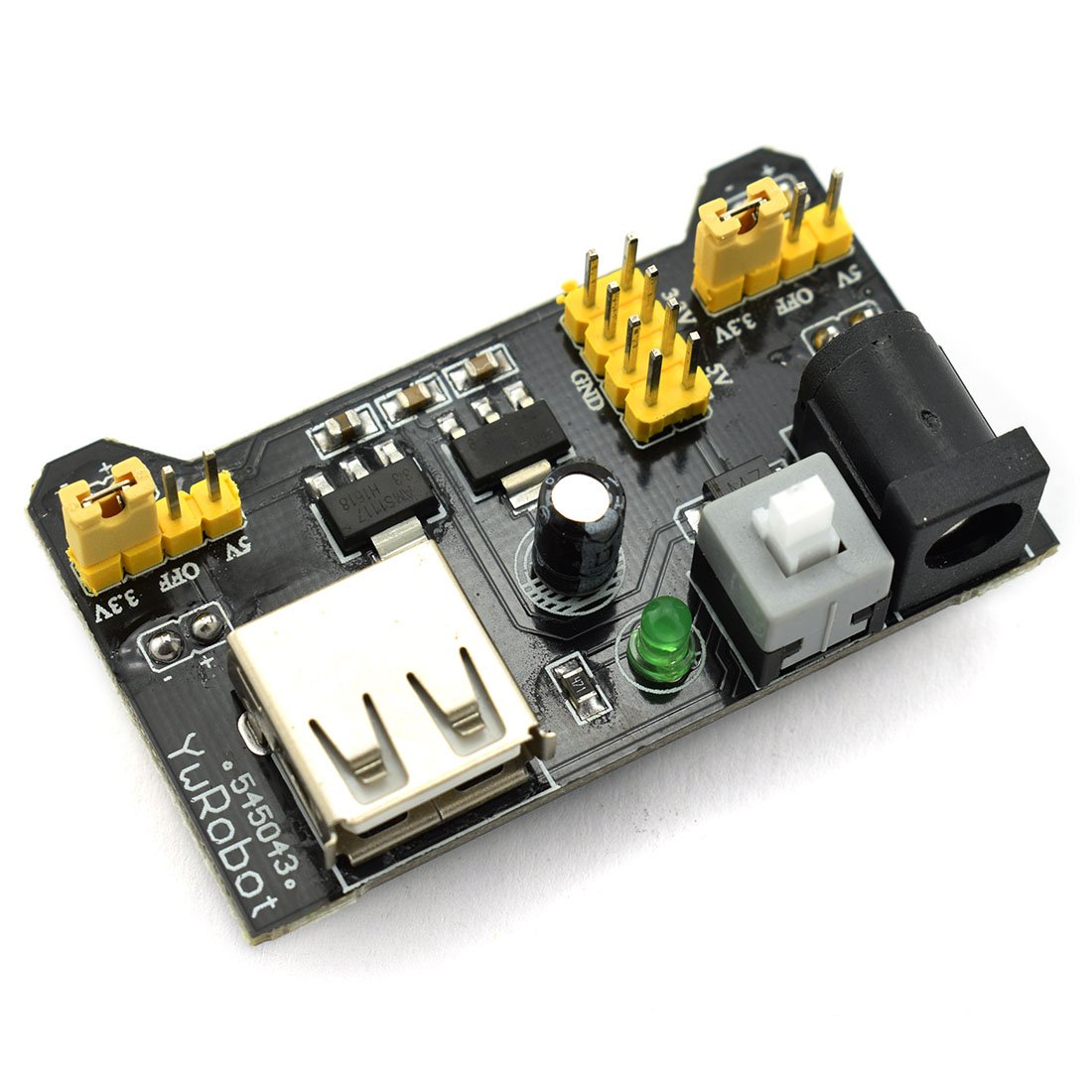HJ Garden Electronic Component Power Supply Module Assorted Kit for Arduino, Raspberry Pi, STM32, UNO, MEGA2560 830P Breadboard + Power Module + Jumper + 12V 1A Adaptor