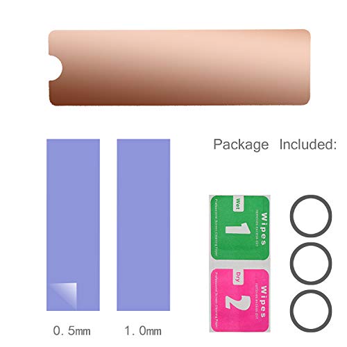 M.2 Heatsink Copper, m2 pcie NVMe Laptop PS5 Heatsink Copper,with Silicone Thermal Pad, for M.2 2280 SSD Laptop