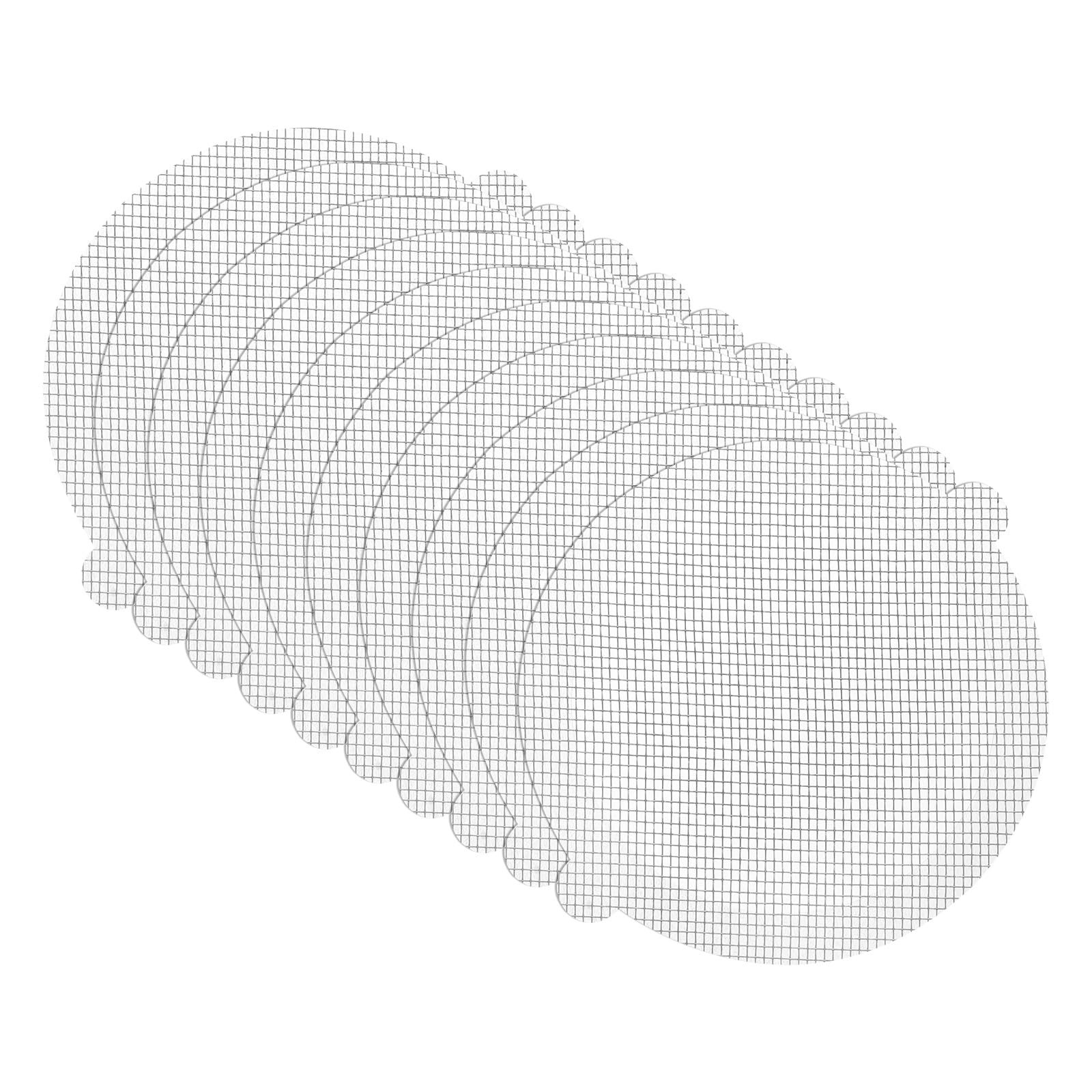 uxcell Disposable Shower Drain Hair Catcher, 50Pcs Disposable Hair Catchers Mesh Stickers for Shower, Bathtub, Sink, Bathroom, Kitchen, Sewer (100mm/4, Grey)