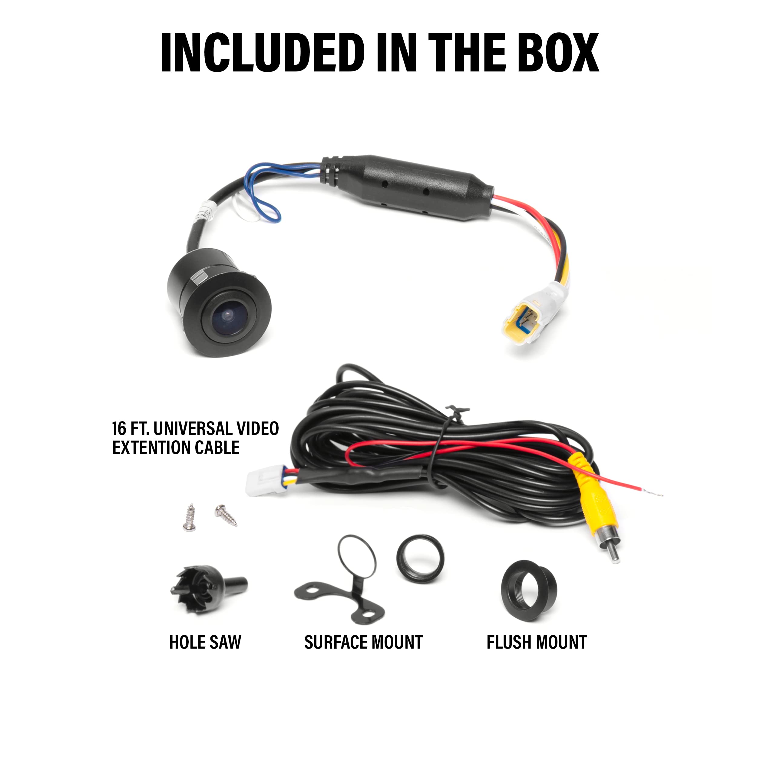 BOSS Audio Systems POLCAM Off-Road Front Or Reverse Rearview Backup Vehicle Camera – Compatible With Polaris RZR Ride Command ATV UTV, Waterproof IPX6 Rated, Low Light Visibility, Wide Angle View