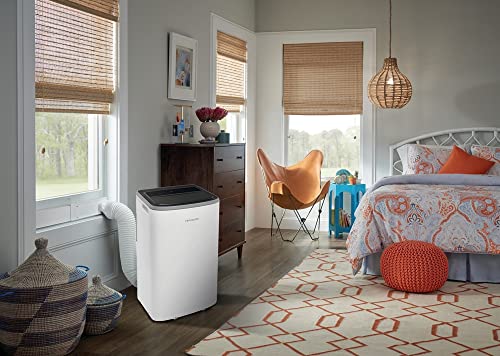 Frigidaire FHPW122AC1 Portable Room Air Conditioner, 12K BTU (ASHRAE) / 8K BTU (DOE) with Multi-Speed Fan/Dehumidify Mode/Washable Filter, Built-in Air Ionizer/Wi-Fi Connected/Window Kit, in White
